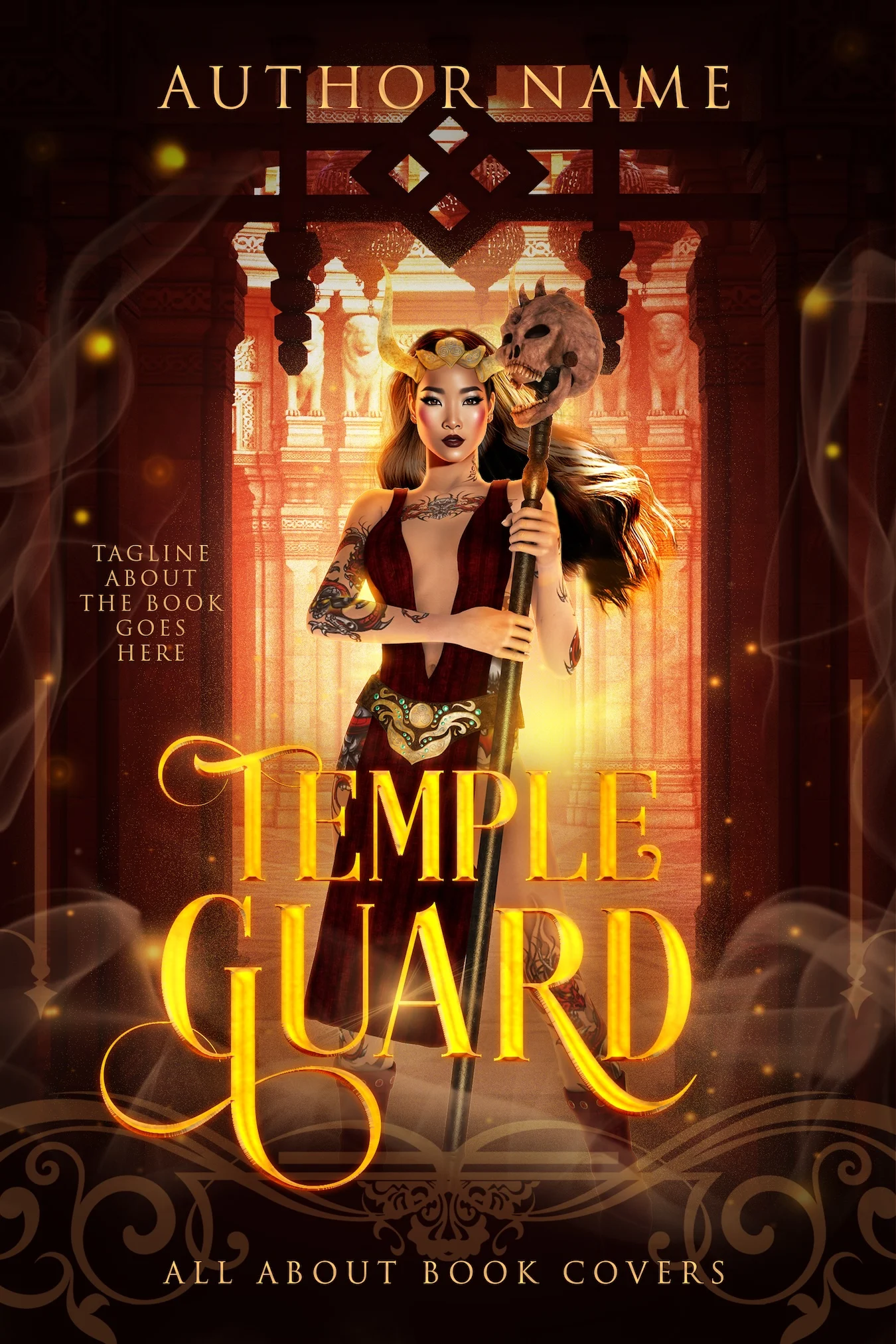Temple Guard - Fantasy Book Cover with Asian Representation